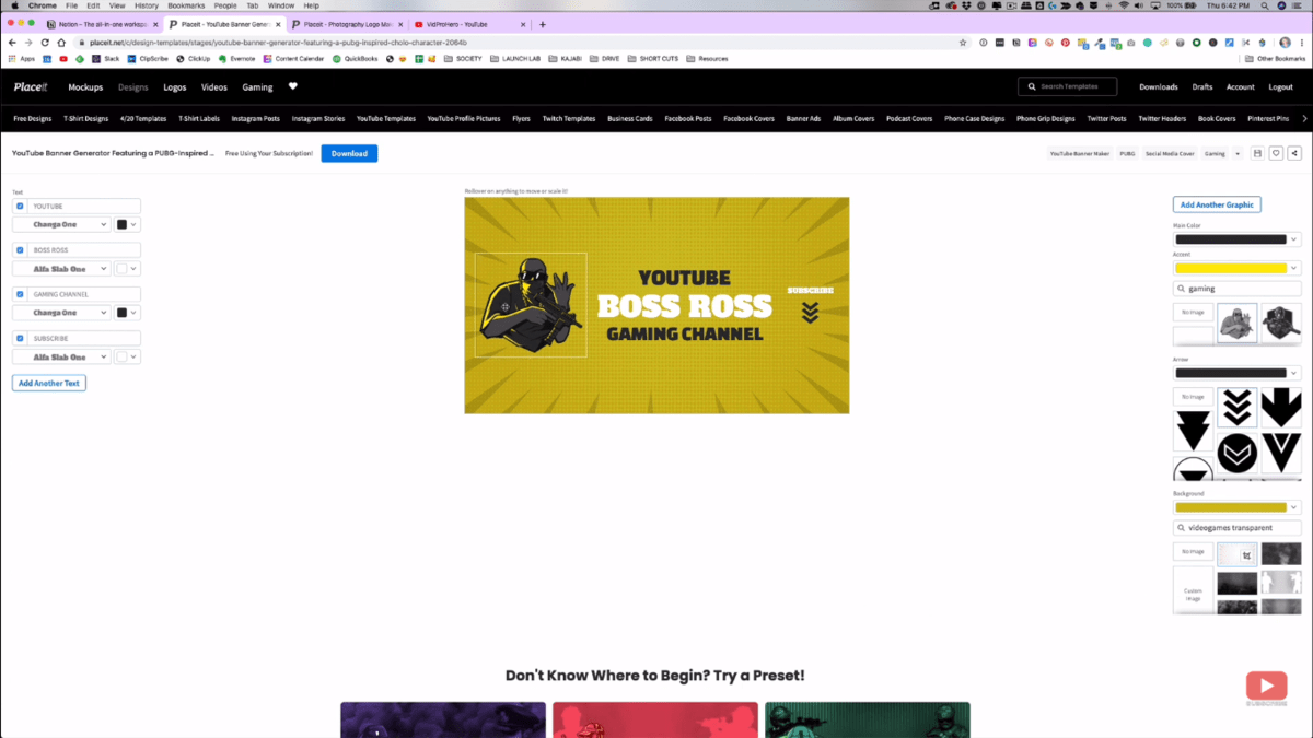 Youtube Banner Tutorial (with Channel Art Template) – Meredith Marsh